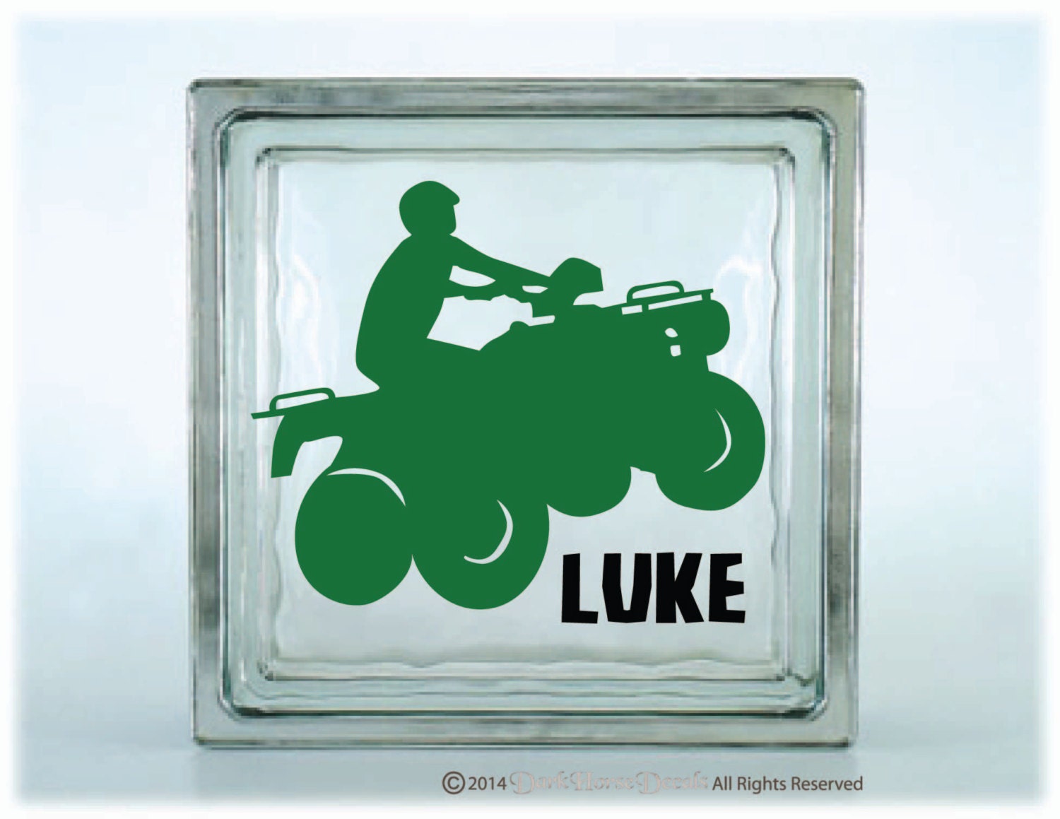 Personalized Quad Vinyl Decal for Glass Block / Kids 4 | Etsy