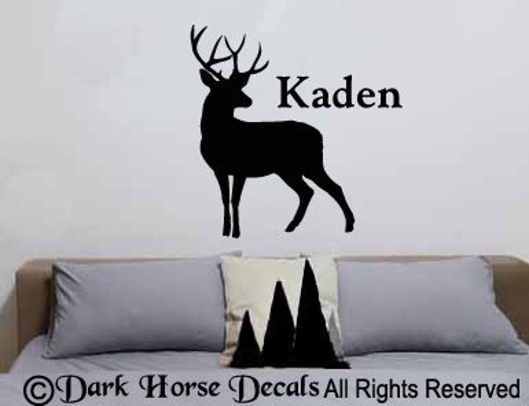 Personalized Buck Deer Wall Decal: Wildlife Nursery Decor - Etsy