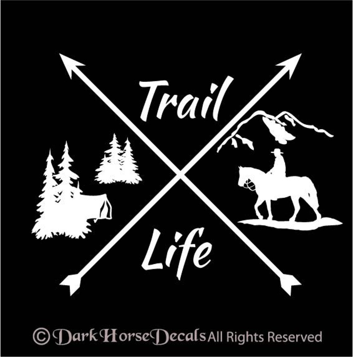Trail Life/trail Rider Decal for Vehicle or Trailer - Etsy