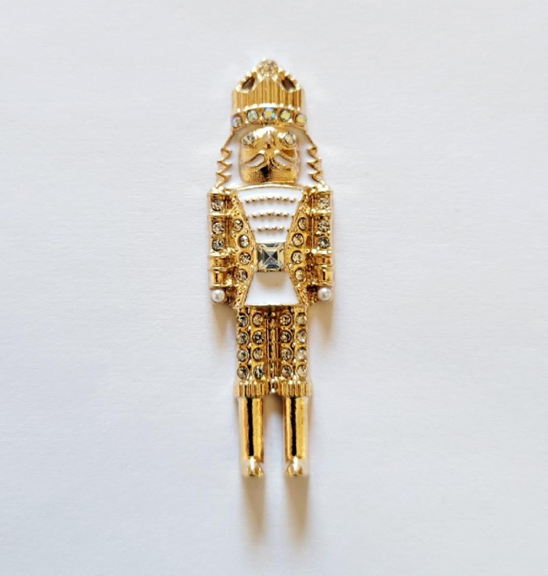 Gold Nutcracker Needle Minder - Etsy