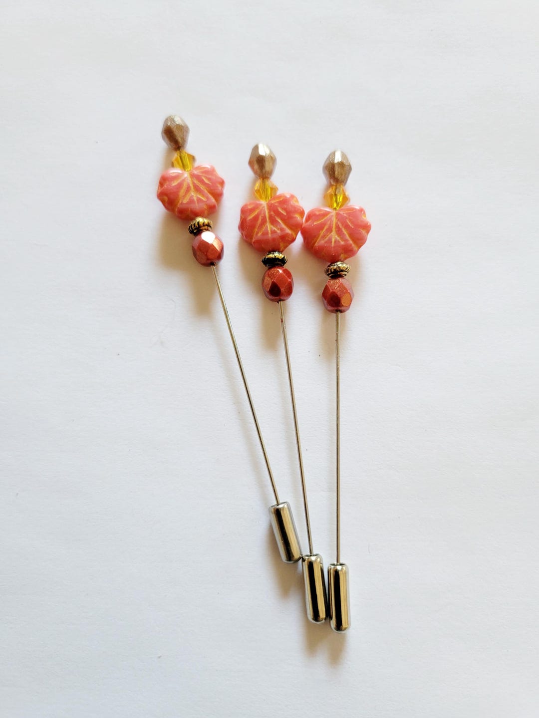 Maple Leaf Counting Pin, Lapel Pin, Hat Pin. Frogger, Thread Picker ...