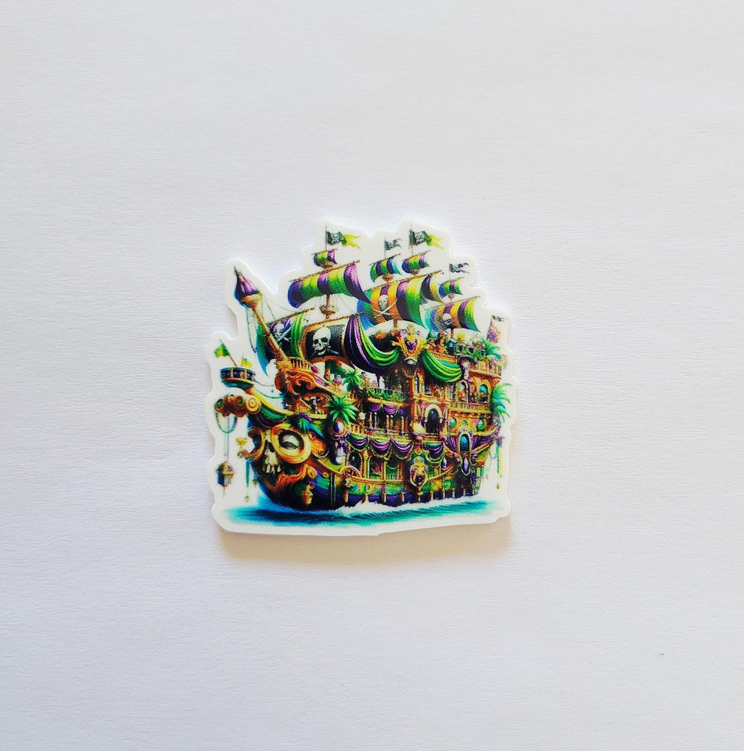 Mardi Gras Pirate Ship Needle Minder - Etsy
