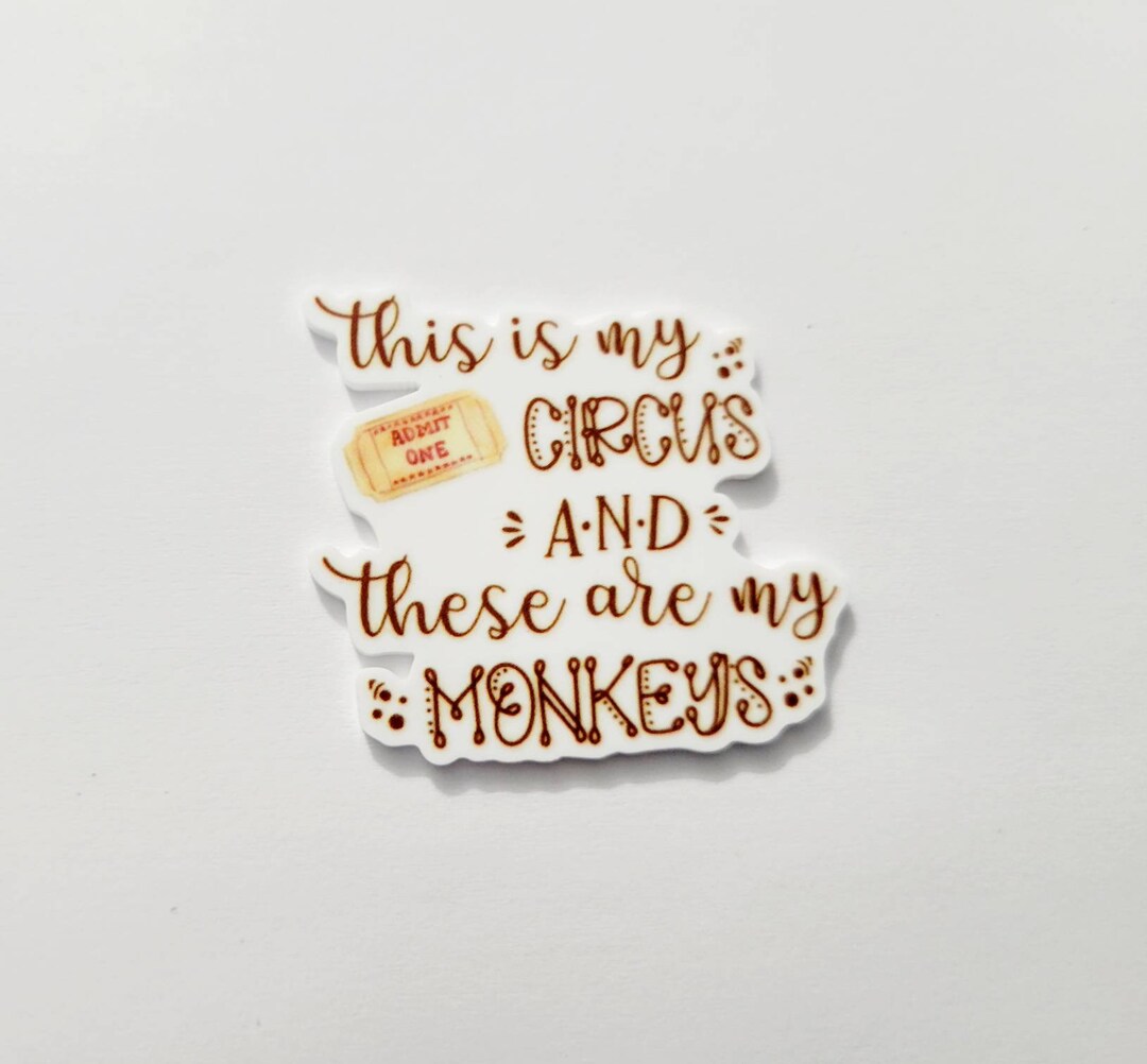 This is My Circus and These Are My Monkeys Needle Minder - Etsy
