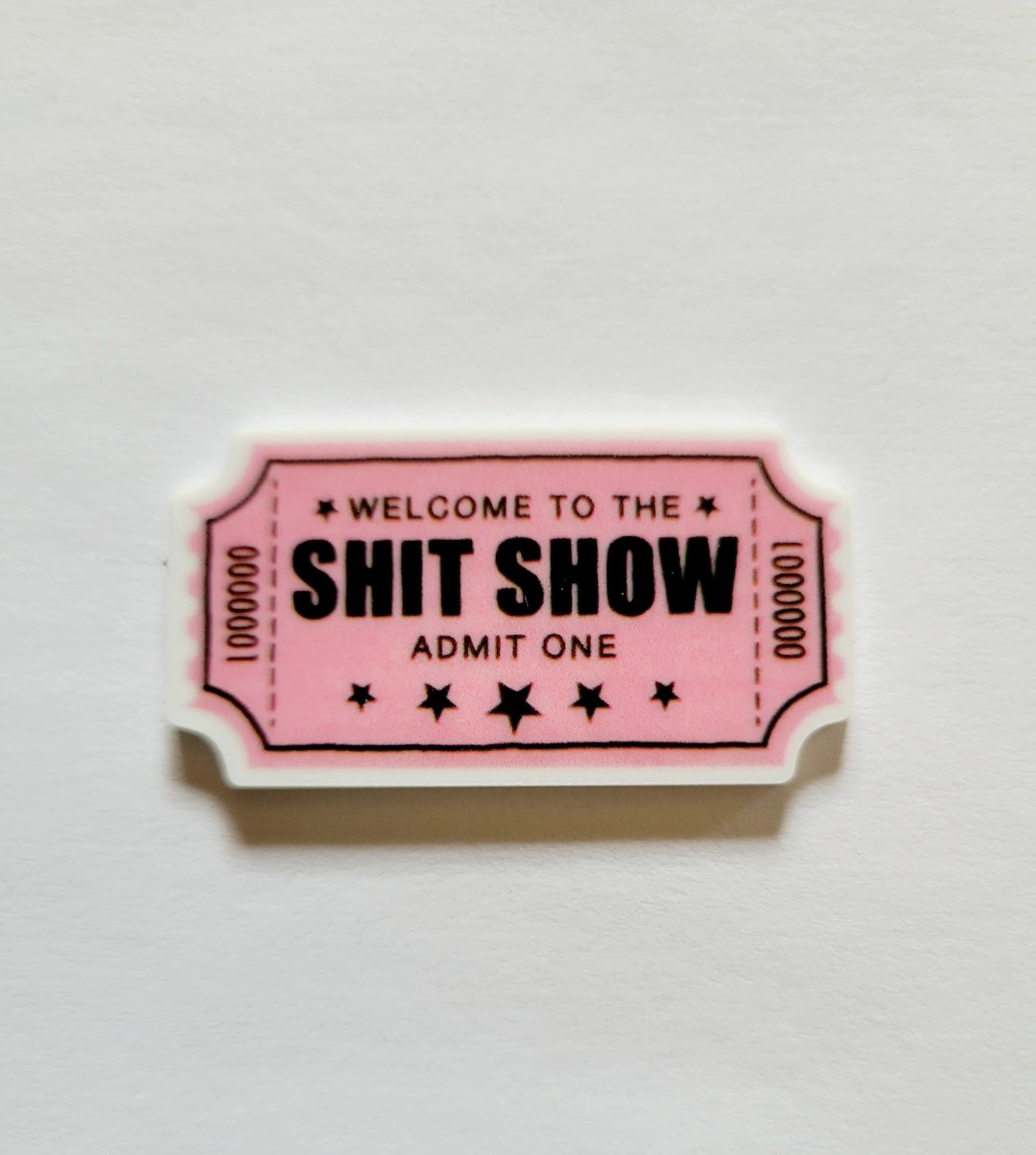 Pink Shit Show Ticket Needle Minder - Etsy