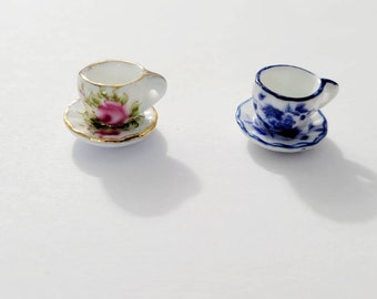 Mini Silver Teacup Needle Minder Tea Cup Coffee Drink - Etsy