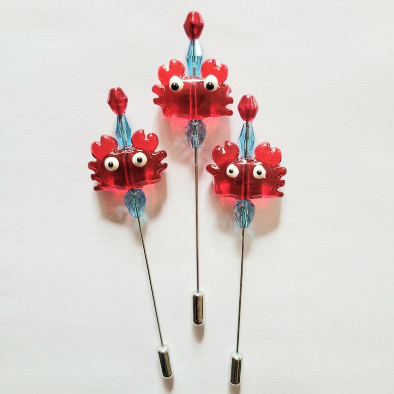 Crab Pin - Etsy