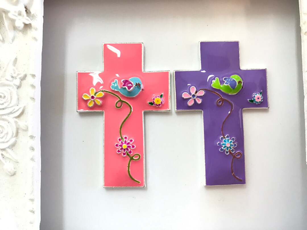 Floral Cross Needle Minder - Etsy