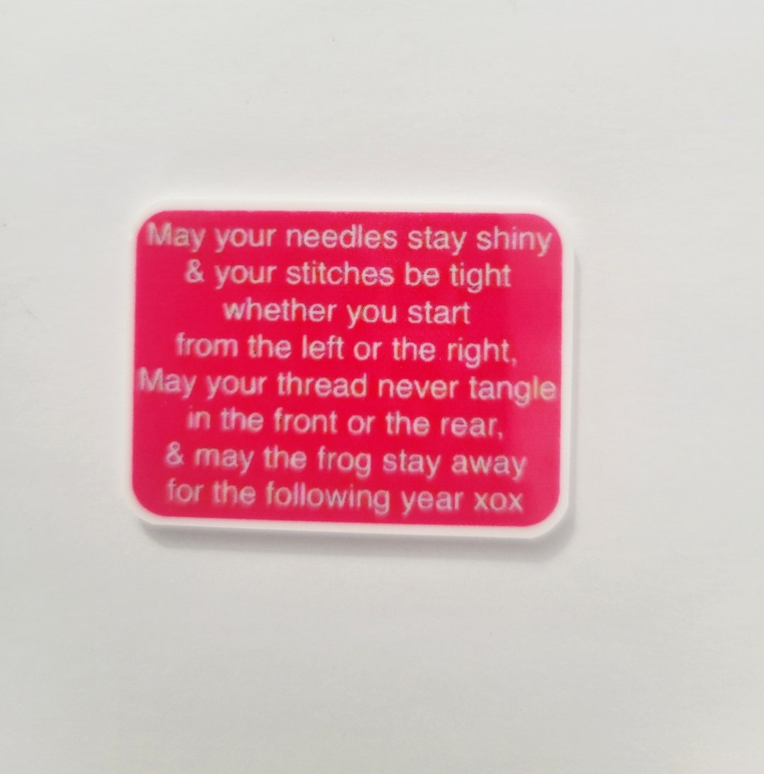 May Your Needles Stay Shiny Needle Minder - Etsy