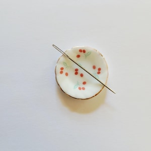 Porcelain Tea Plate Needle Minder - Etsy