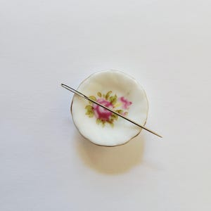 Porcelain Tea Plate Needle Minder - Etsy