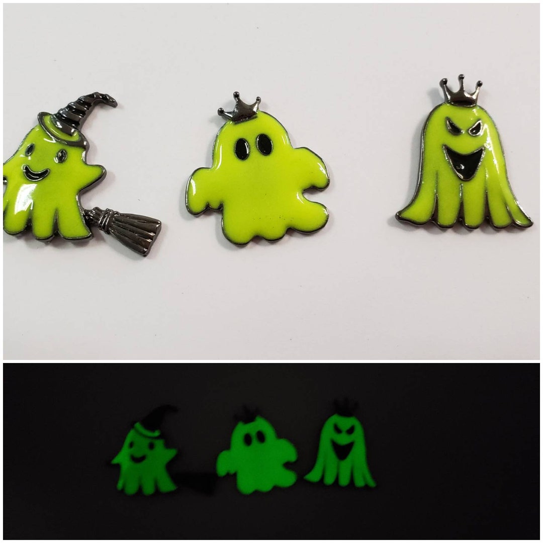 Glow in the Dark Ghost Set Needle Minders - Etsy
