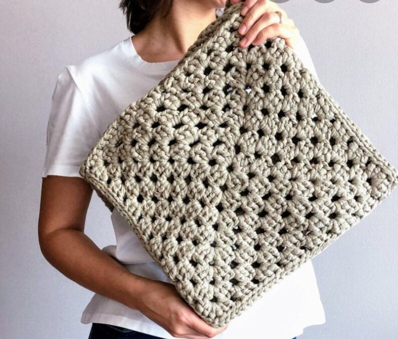 Boho Granny Square Tote Bag - Etsy