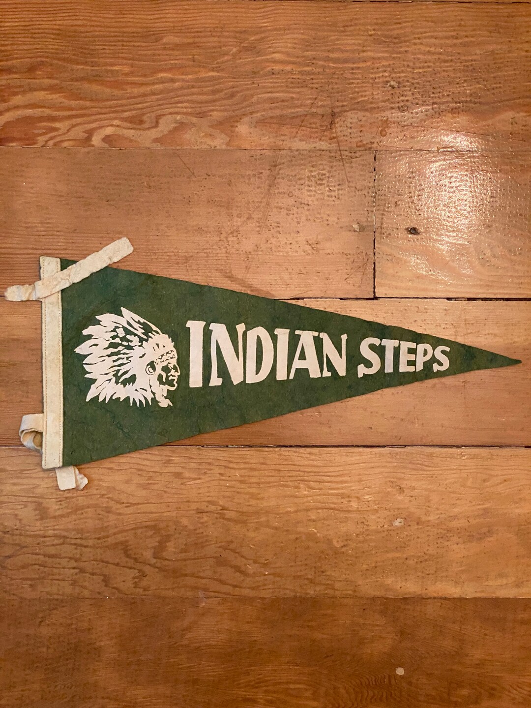 Indian Steps Indian Chief Pennant Vintage - Etsy