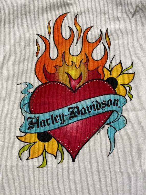 Harley-Davidson Bedazzled Tattoo Style Tank Top - Gem