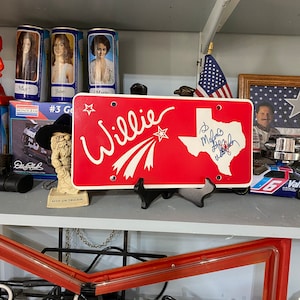 Willie Nelson Vintage Autographed Vanity License Plate - Etsy