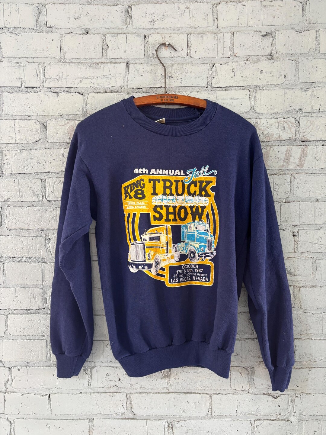 Vintage 80's Trucker King 8 Truck Show Crewneck Sweatshirt - Etsy
