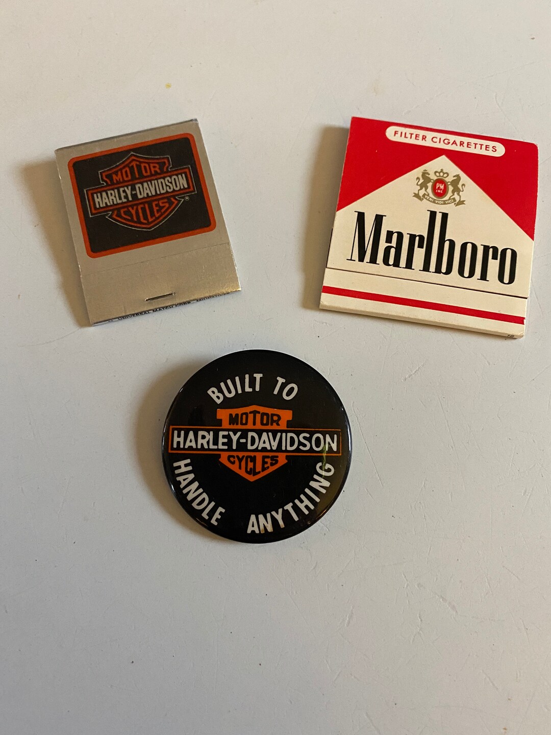 Vintage Biker Button Pin Built to Handle Anything - Etsy