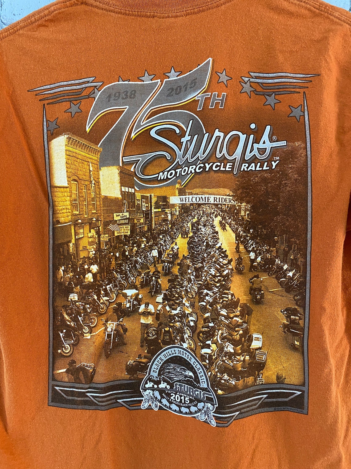75th Sturgis Motorcycle Rally T-shirt - Etsy