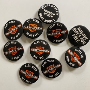 Vintage Biker Button Pin- Bikers Have More Fun Than People - Etsy