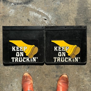 Vintage Keep on Truckin' Mud Flaps - Etsy