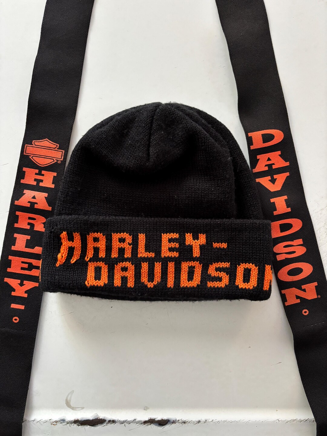 Harley Davidson Stocking Cap and Suspenders. - Etsy