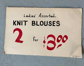 Original 1950s Tool Sale Cardboard Sign Vintage Hardware Sign Flag Sign ...