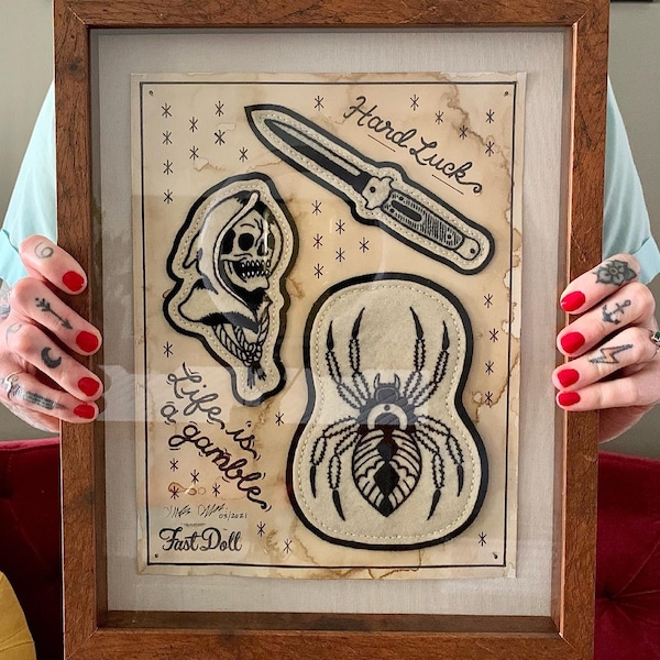 Framed Tattoo Art - Etsy