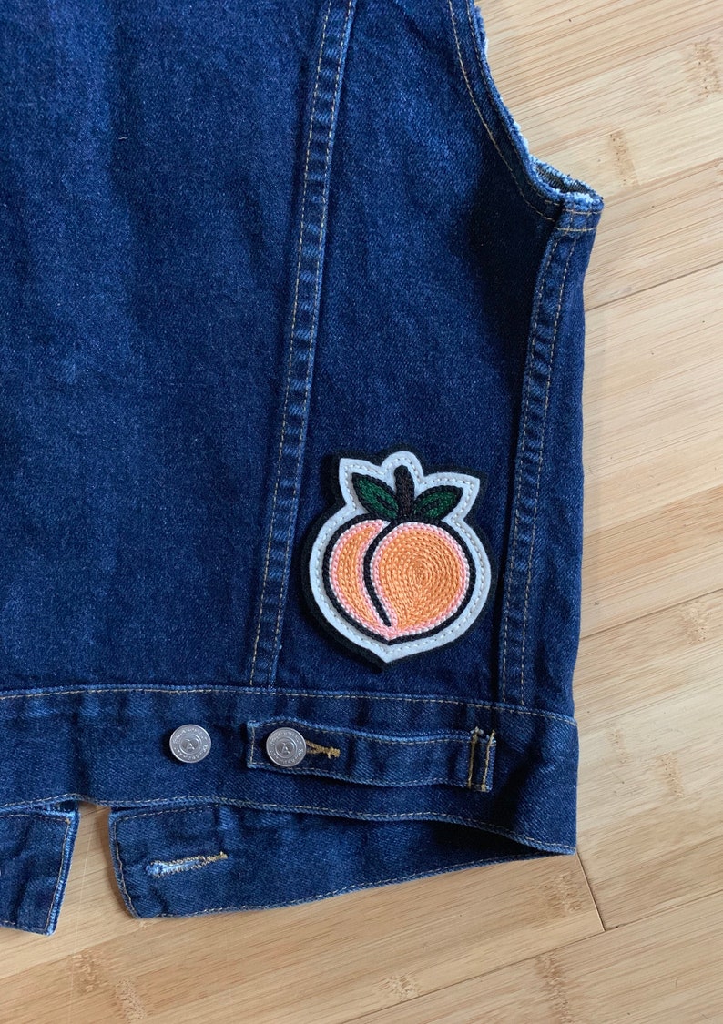 Handmade / Hand Embroidered Off-white & Black Felt Patch - Etsy