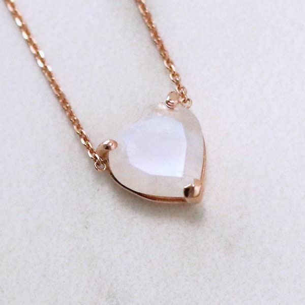 Moonstone Heart - Etsy
