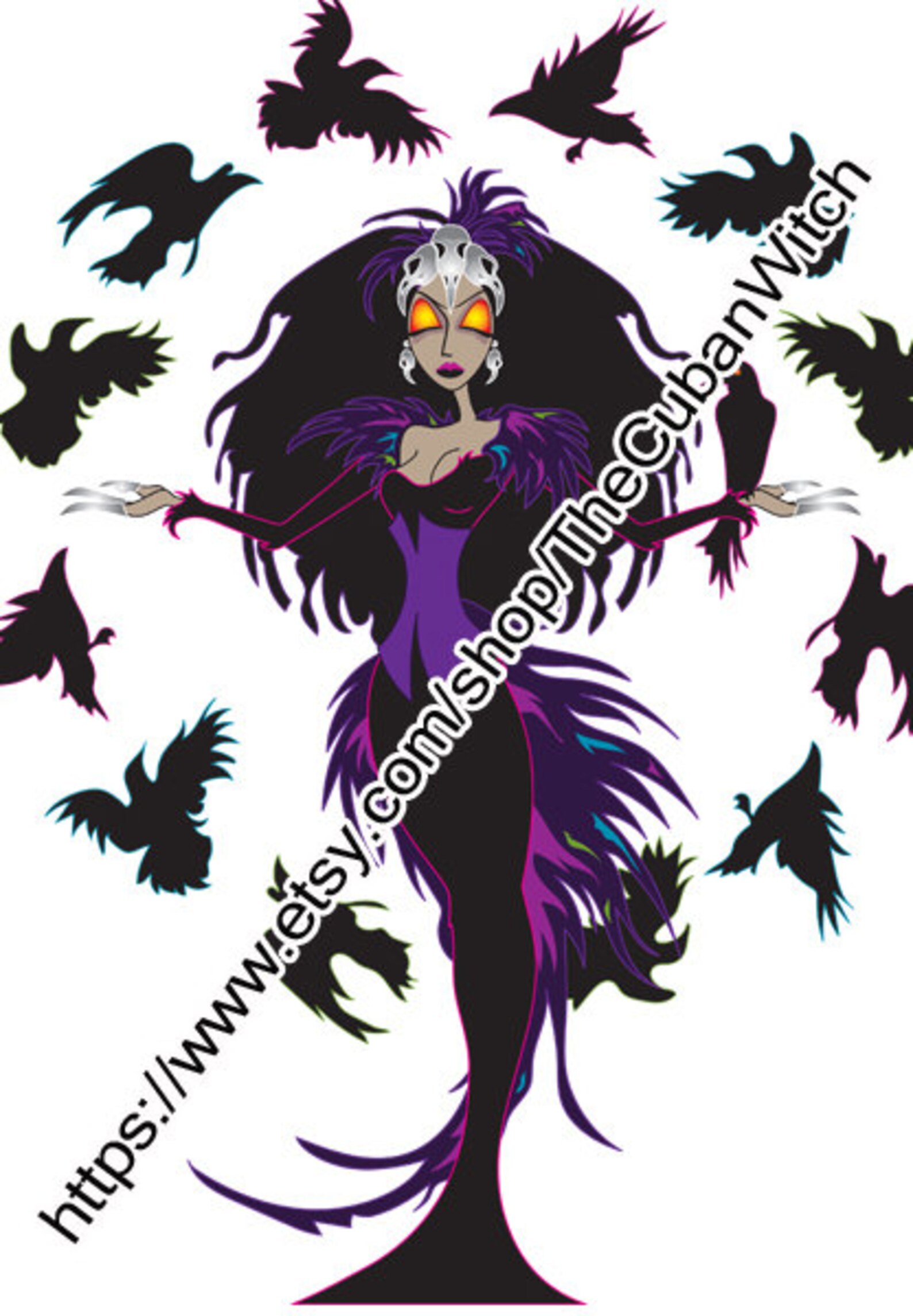 The Morrigan Color Print 2015 - Etsy