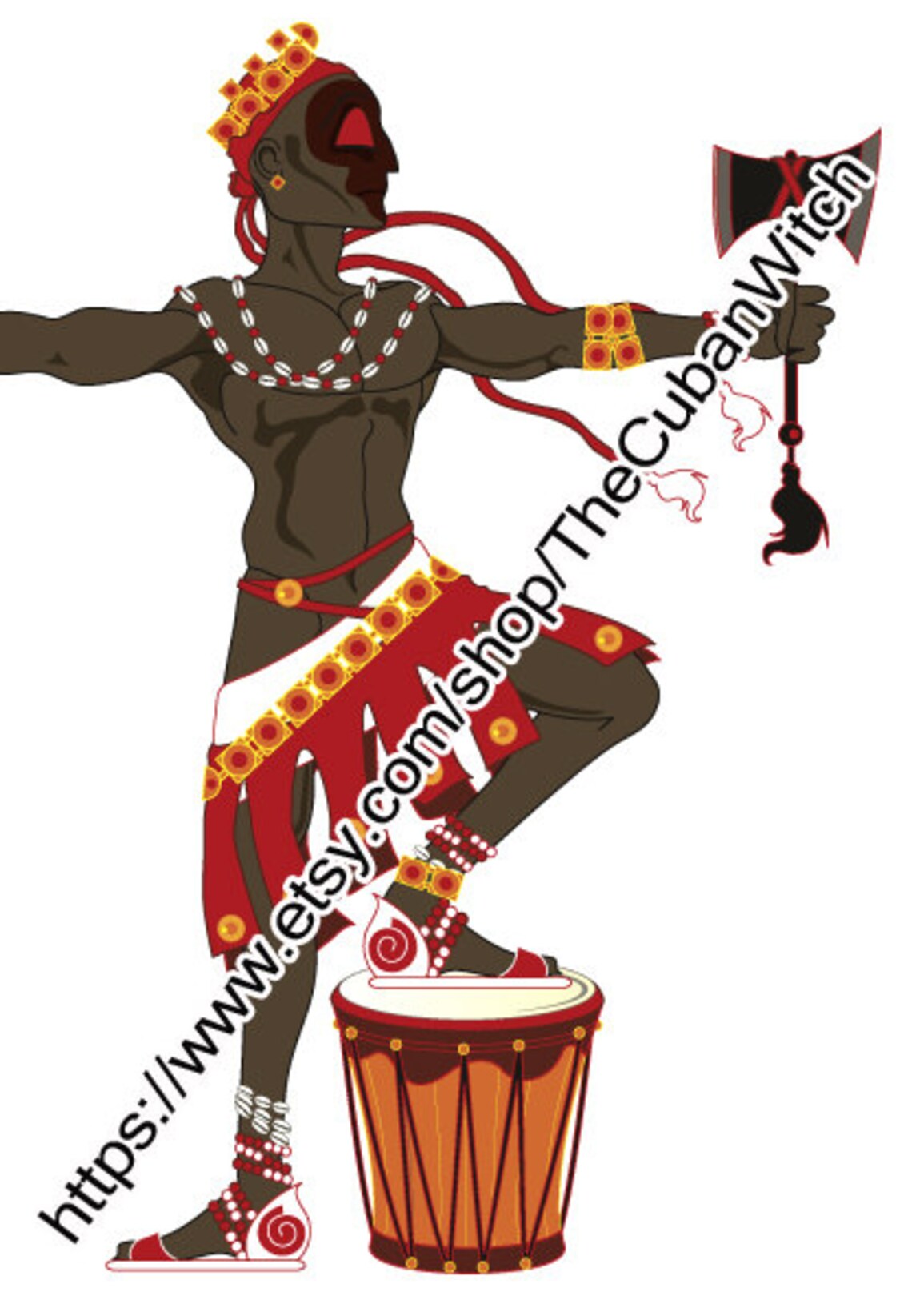 Chango Color Print (2013) - Etsy