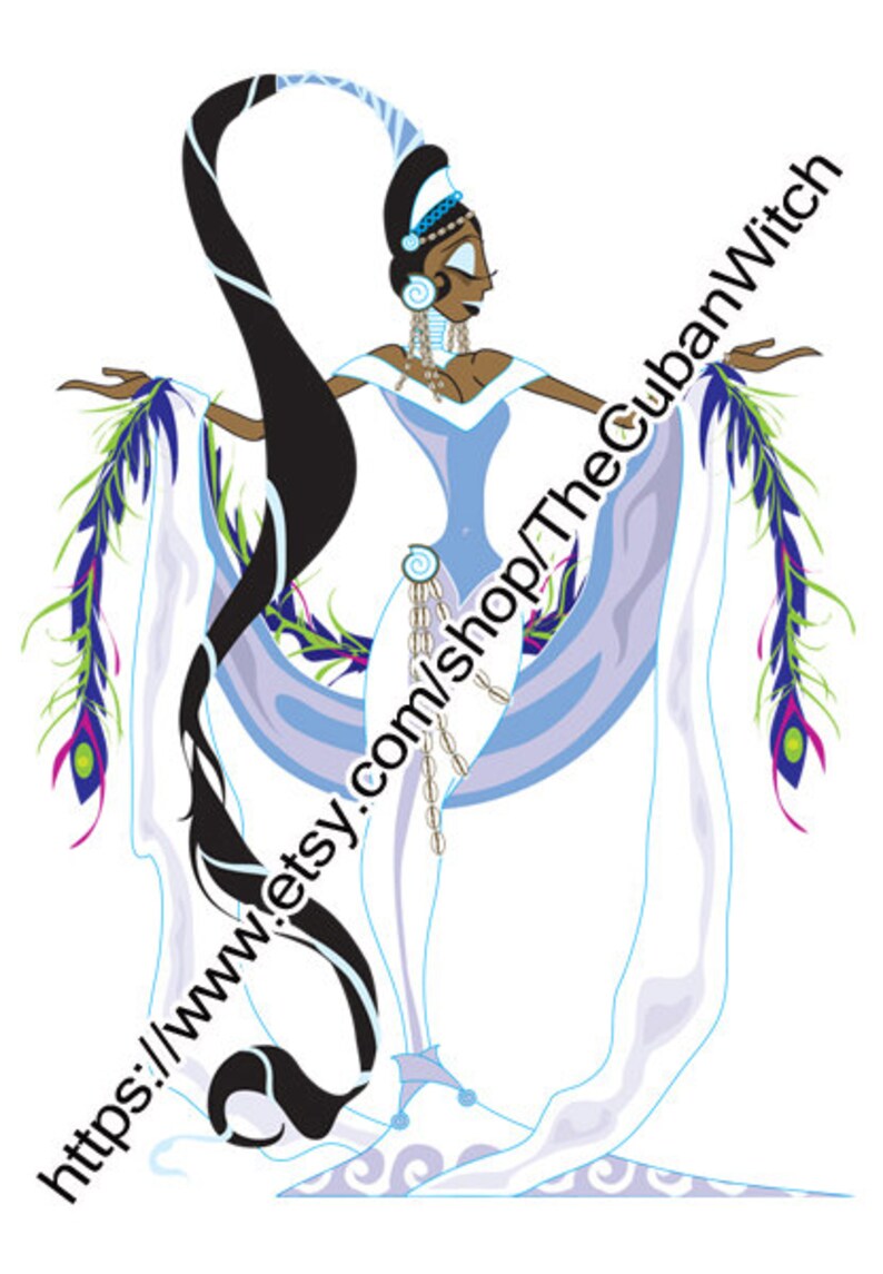 Yemaya Divina Color Print (2013) - Etsy