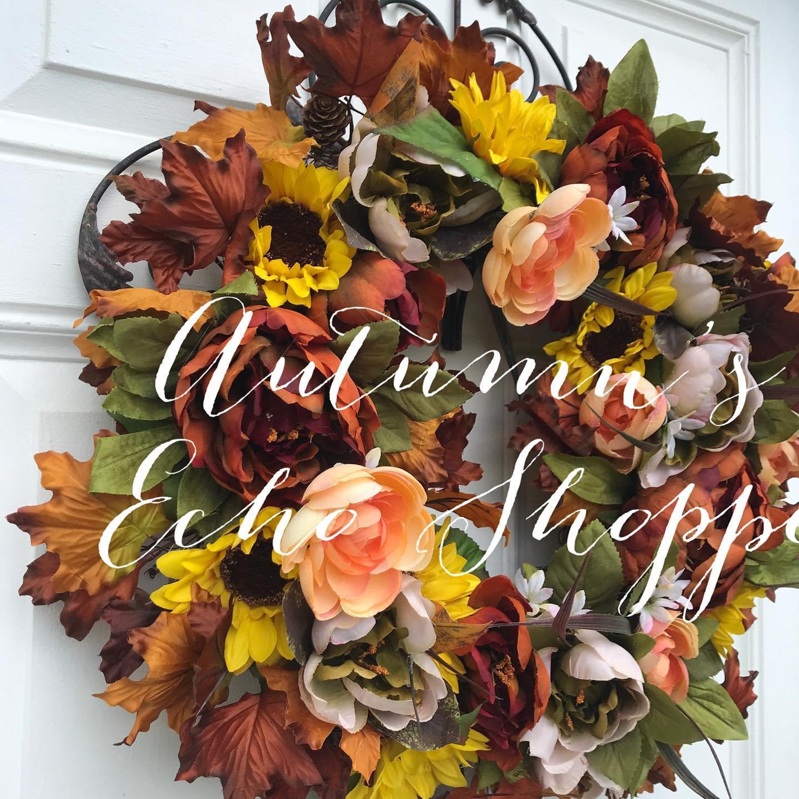 FALL FLORAL WREATH Fall Foliage Wreath fall Door Decor - Etsy