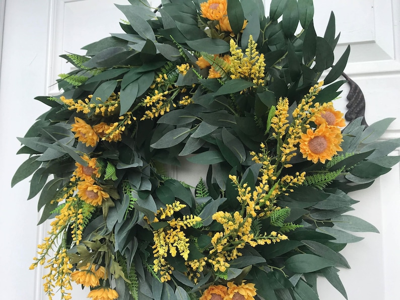 WILLOW FALL WREATH ~ Fall Wreath ~ Faux Strawflower Wreath ~ Botanical ...