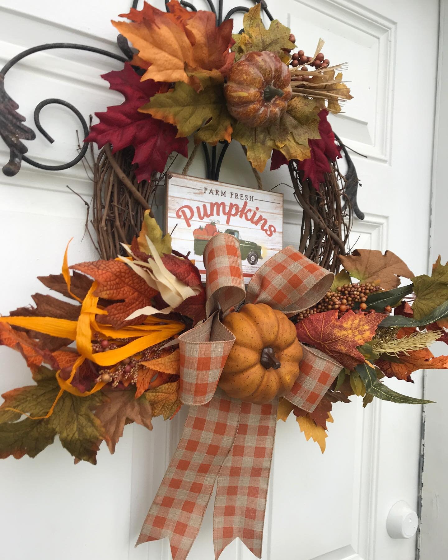 FALL RUSTIC WREATH ~ Fall Season Door Wreath ~ Rustic Seasonal Door ...