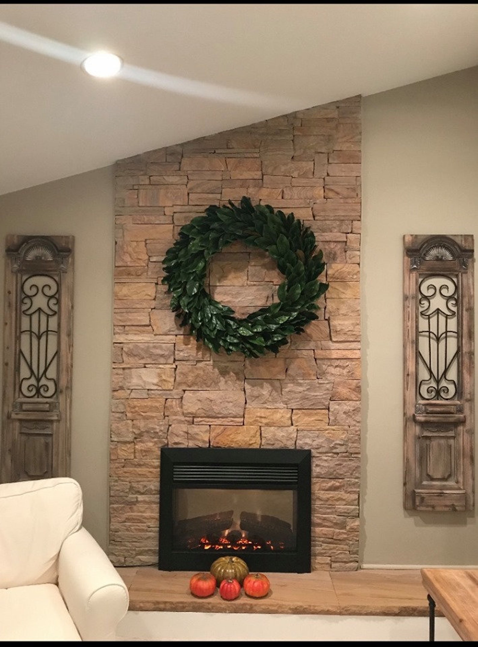 36 INCH MAGNOLIA WREATH / Large Magnolia Interior Decor - Etsy