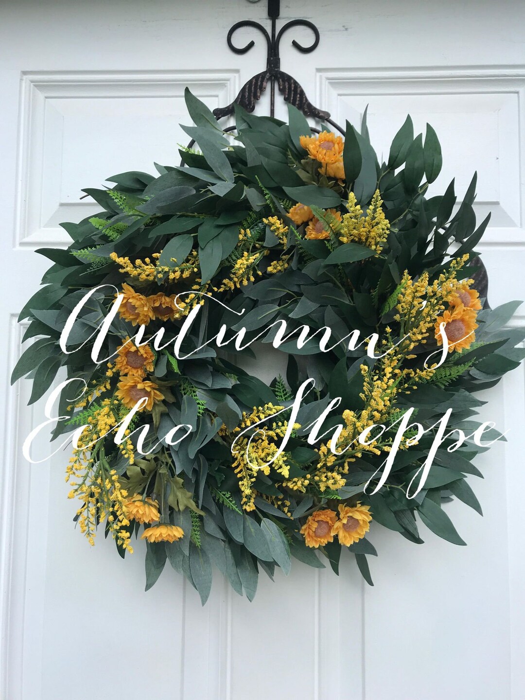 WILLOW FALL WREATH ~ Fall Wreath ~ Faux Strawflower Wreath ~ Botanical ...