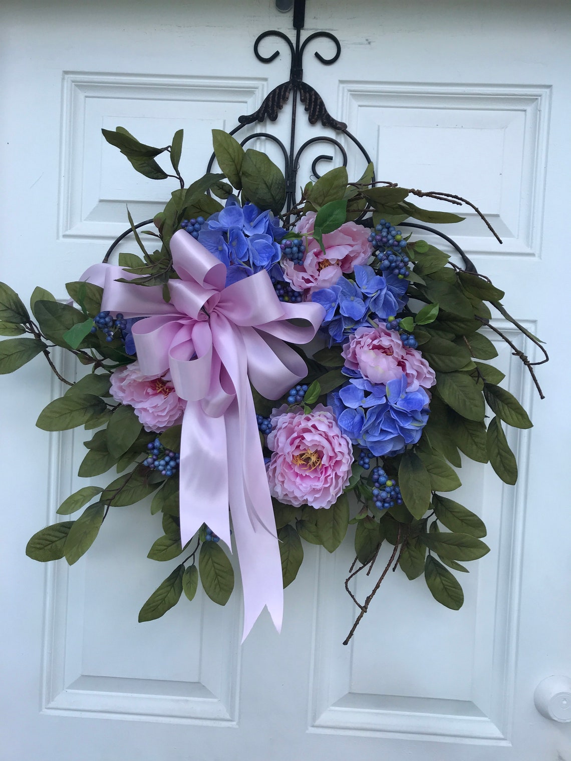 Spring Time Wreath.summer Wreath. Special Occasion Wreath.wedding Decor ...