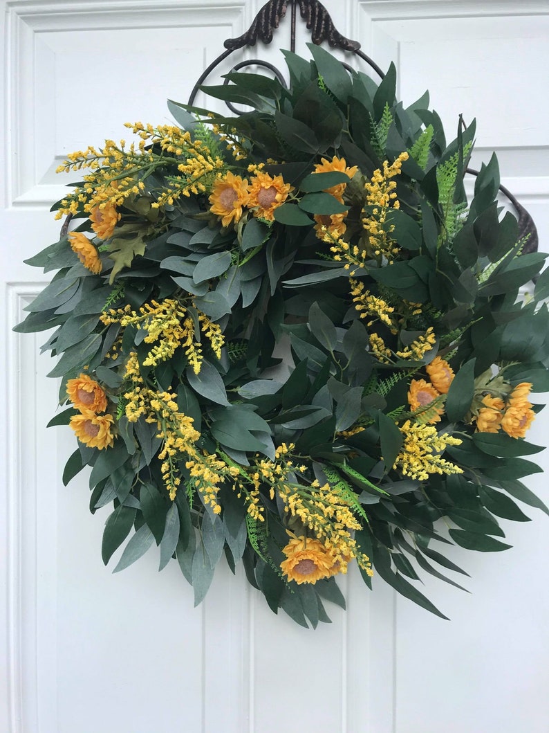 WILLOW FALL WREATH ~ Fall Wreath ~ Faux Strawflower Wreath ~ Botanical ...