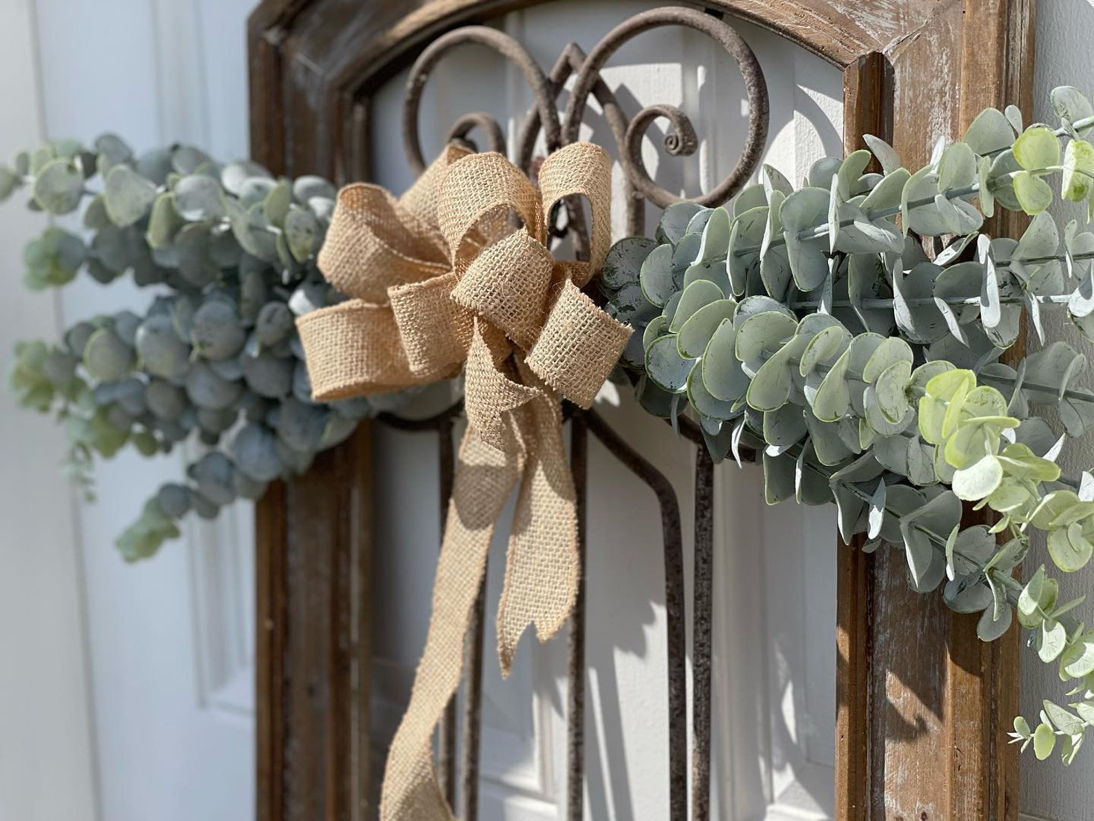 FARMHOUSE EUCALYPTUS SWAG Eucalyptus Wall Swag Farmhouse - Etsy