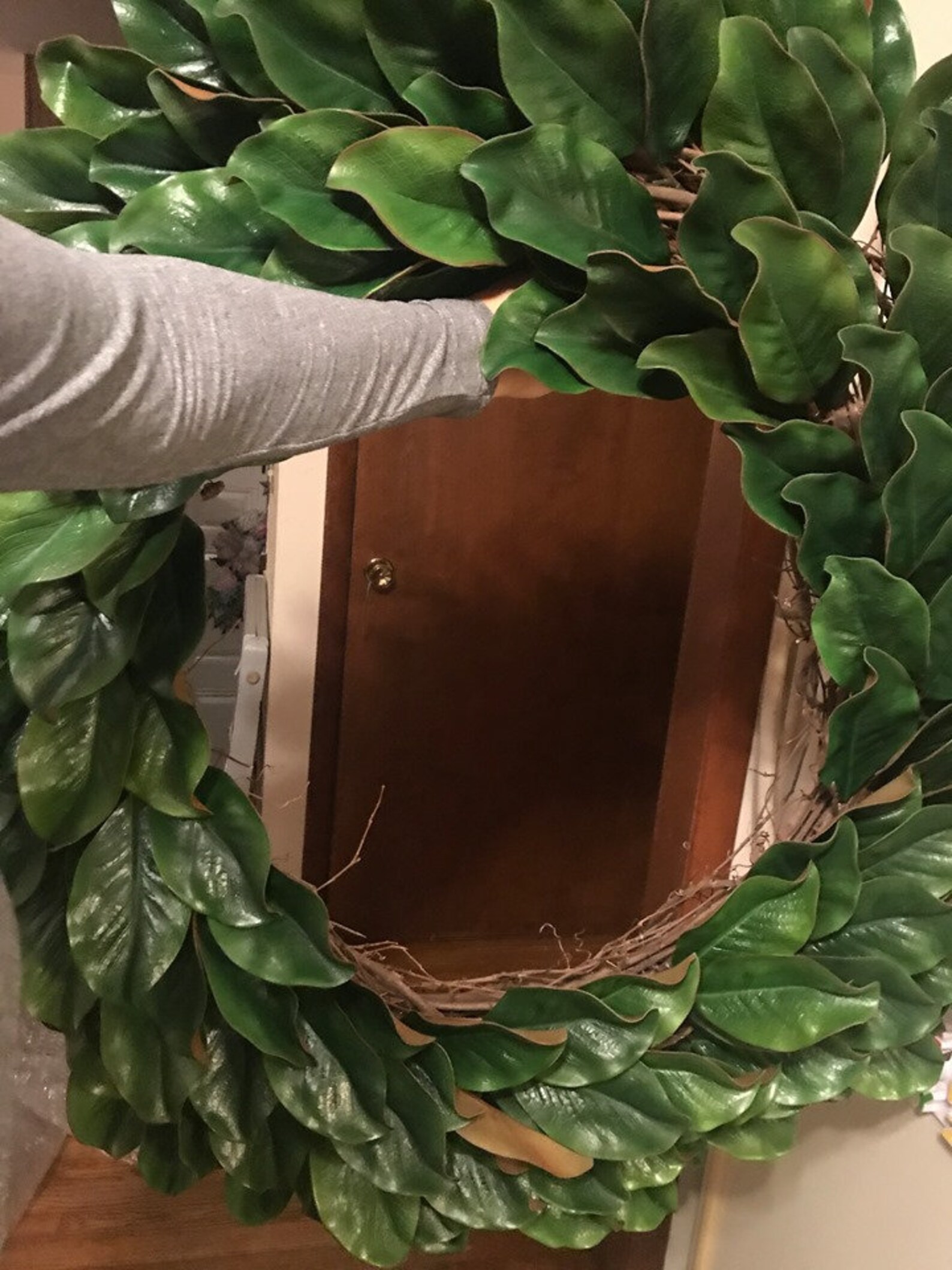 36 INCH MAGNOLIA WREATH / Large Magnolia Interior Decor - Etsy