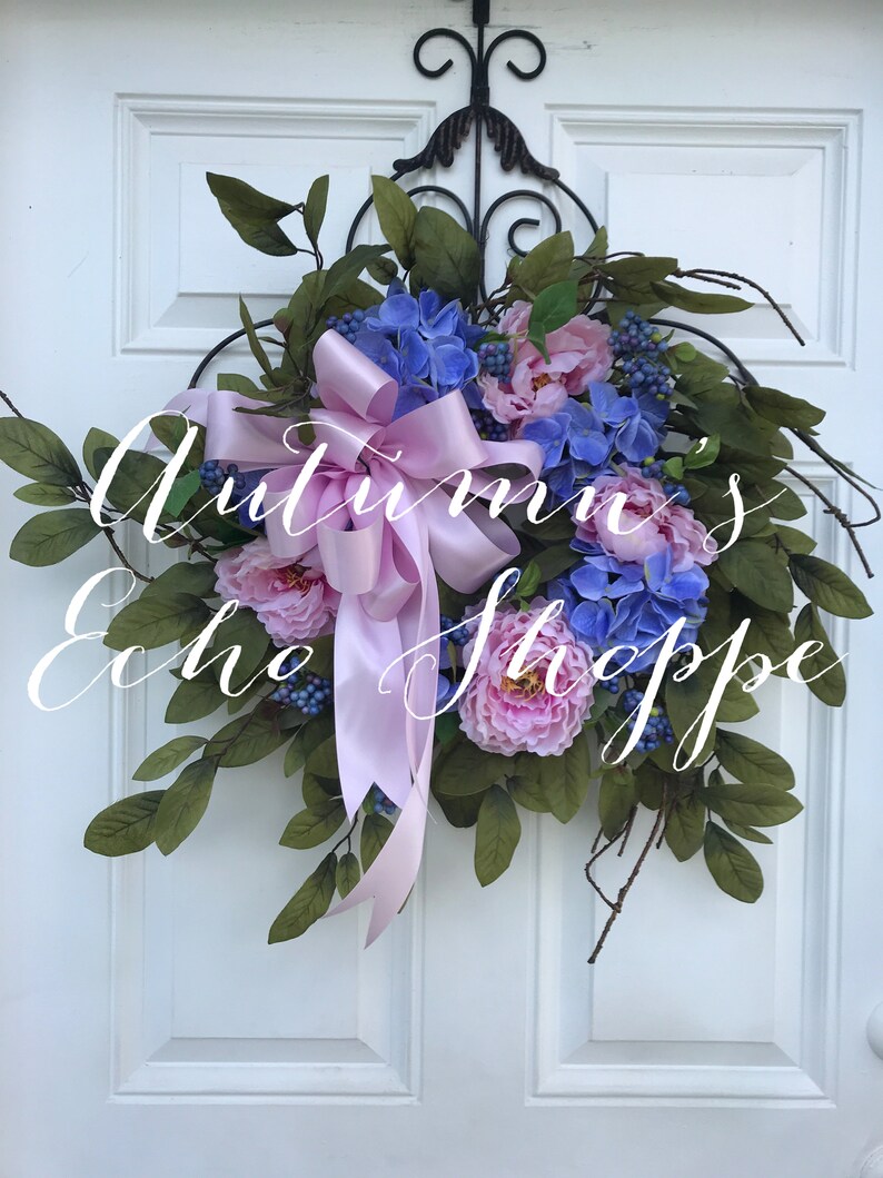 Spring Time Wreath.summer Wreath. Special Occasion Wreath.wedding Decor ...