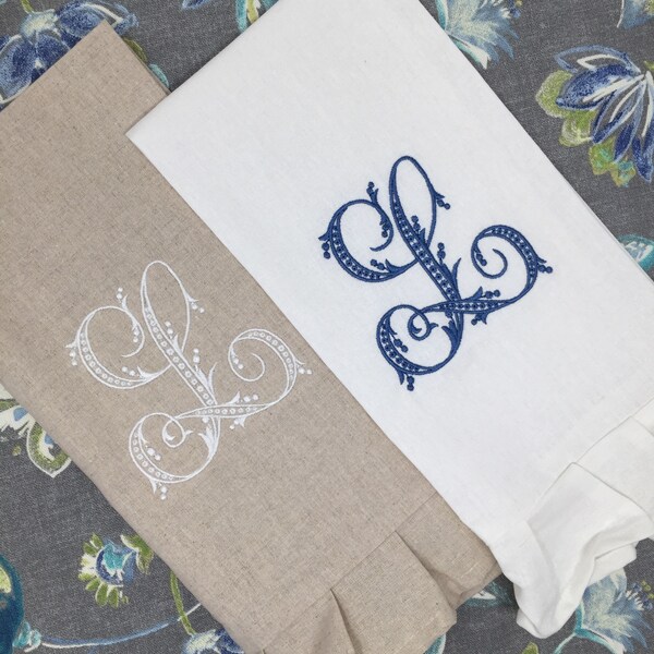 Monogram Linen - Etsy