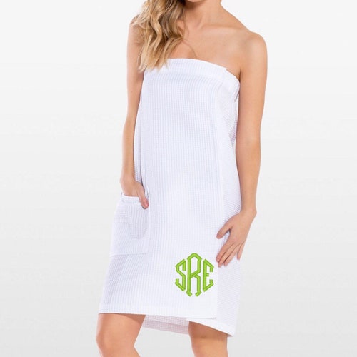 Monogrammed Terry Spa Wrap-bridesmaid Gift-graduation - Etsy