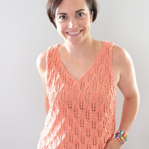 Mckenzie Tank Lace Knitting Pattern - Etsy