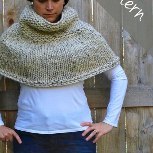 Poncho Pattern Cape Pattern Short Poncho or Cape Easy to - Etsy