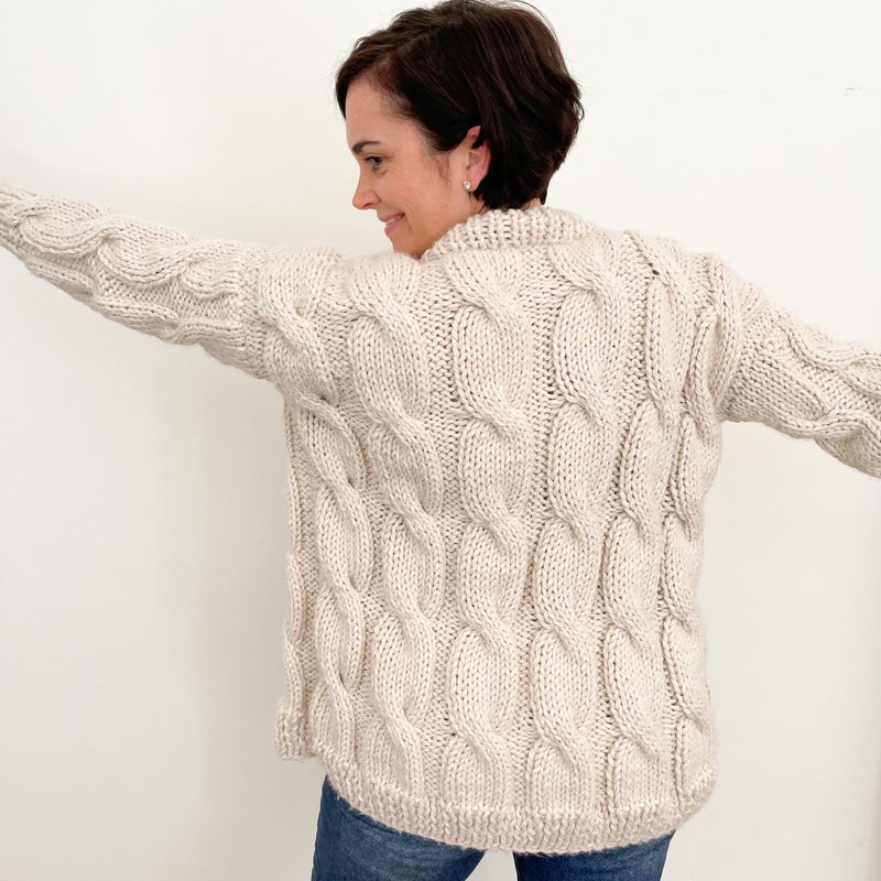 Cable Knit Sweater - Etsy