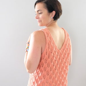 Mckenzie Tank Lace Knitting Pattern - Etsy