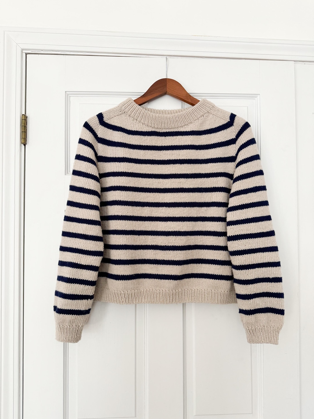 Knitting Pattern Striped Pullover Sweater Knitting Pattern Knitting ...