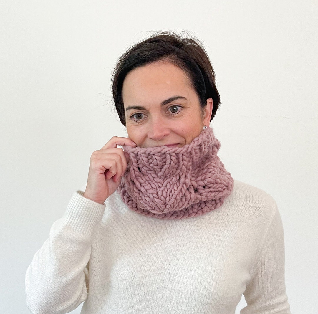 Knitting Pattern Cowl Knit Pattern Easy Knitting Pattern Lace Cowl ...
